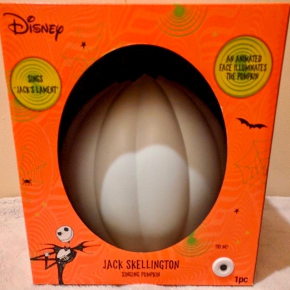Disney | Holiday | Disney Tim Burtons Jack Skellington Singing Pumpkin ...
